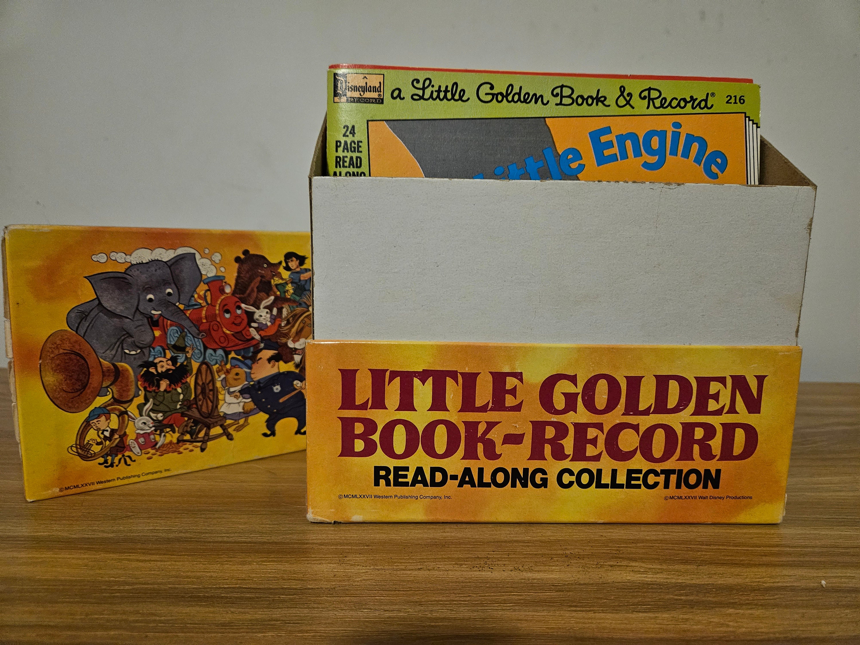 Vintage Box Set WALT DISNEY Little Golden Book Record Read Along ...