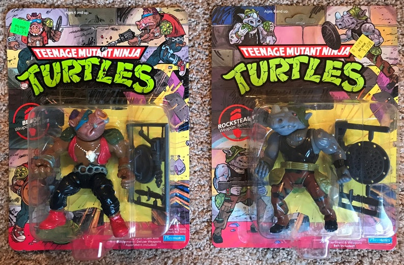 Teenage Mutant Ninja Turtles Vintage Original TMNT 1980's Set of (2ea ...