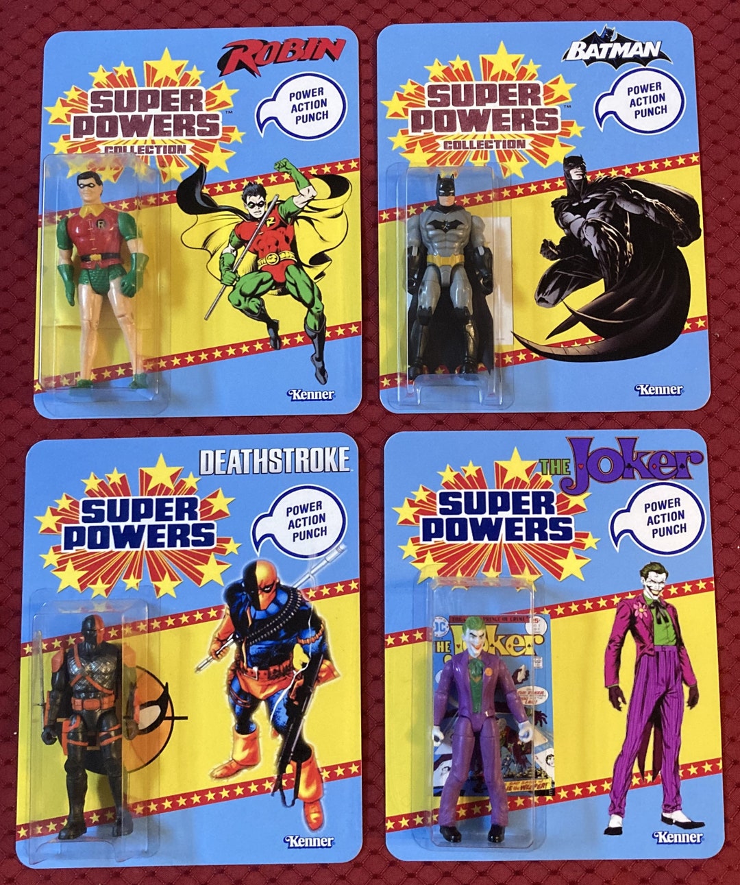 Super Powers Custom Batman, Robin, Joker, and Deathstroke Toys - Etsy