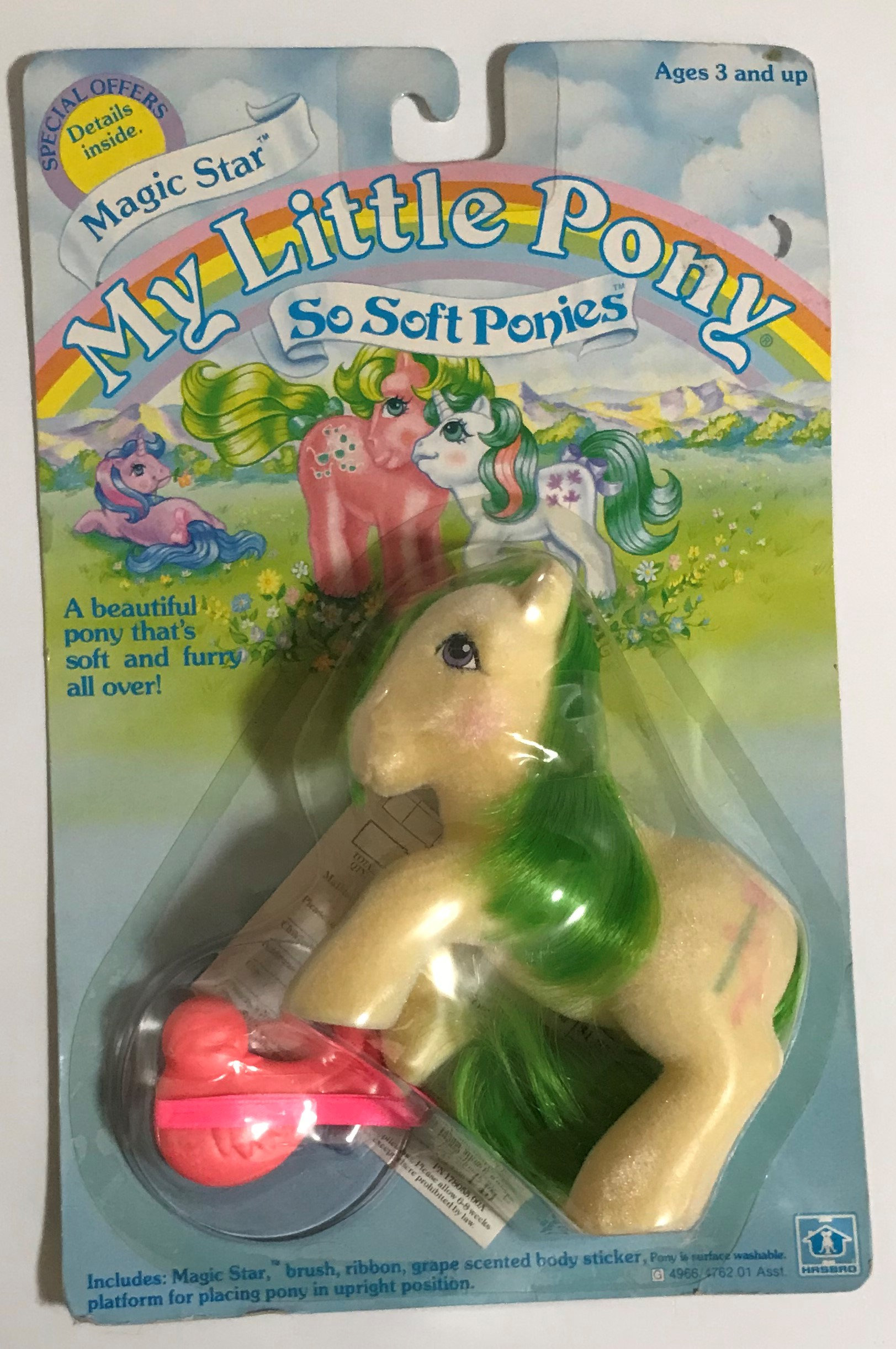 My Little Pony MLP Vintage G1 Buttons and Magic Star Both 100% Complete ...