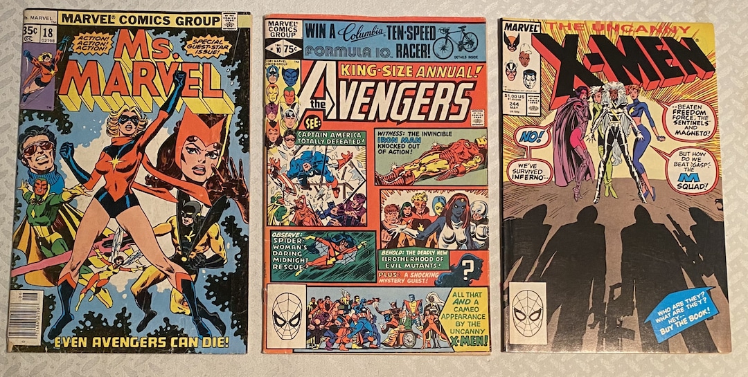 1st Appearance Key Comic Set | Mystique, Rogue, and Jubilee - Etsy