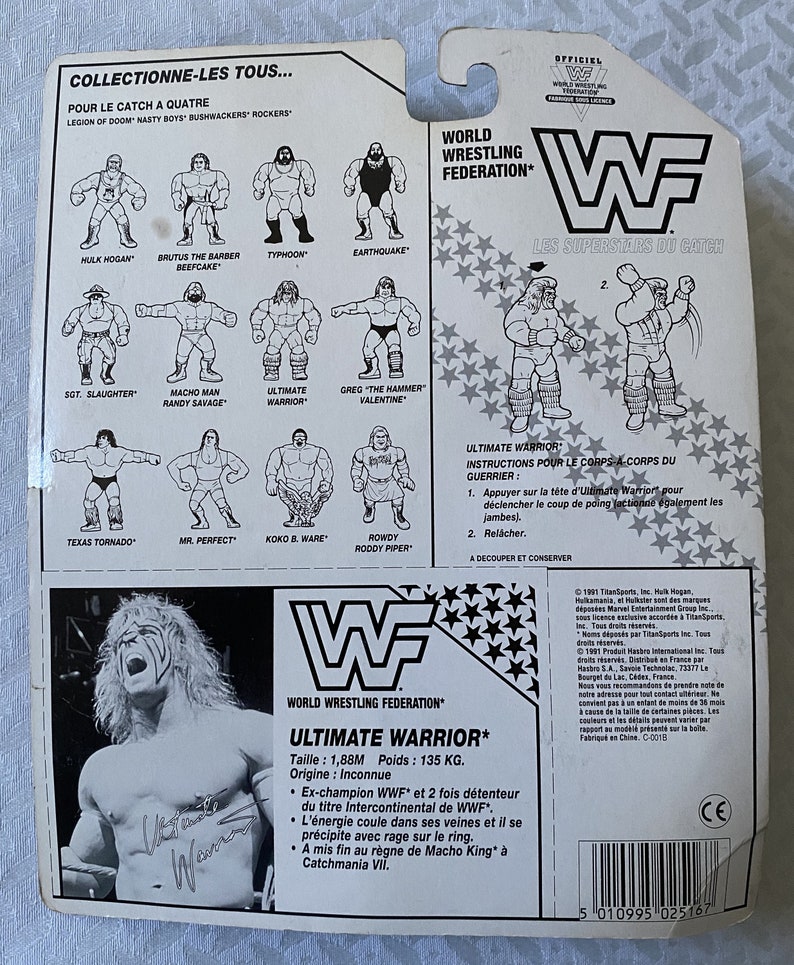 WWF Hulk Hogan, Andre the Giant, & Ultimate Warrior Toys | Vintage ...