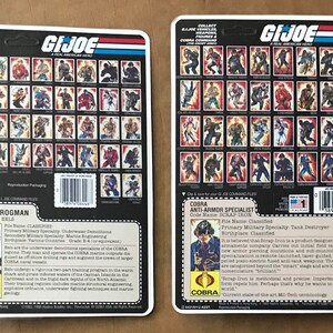 Recarded Set of 4ea GI Joe A Real American Hero ARAH Cobra Commander, Scrap Iron, Cobra Eel, and ...