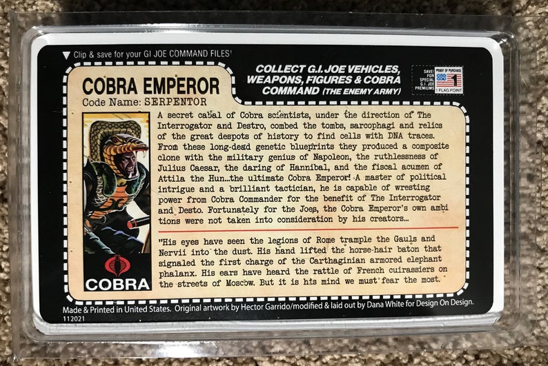 GI Joe A Real American Hero ARAH Custom Serpentor Variations | Etsy