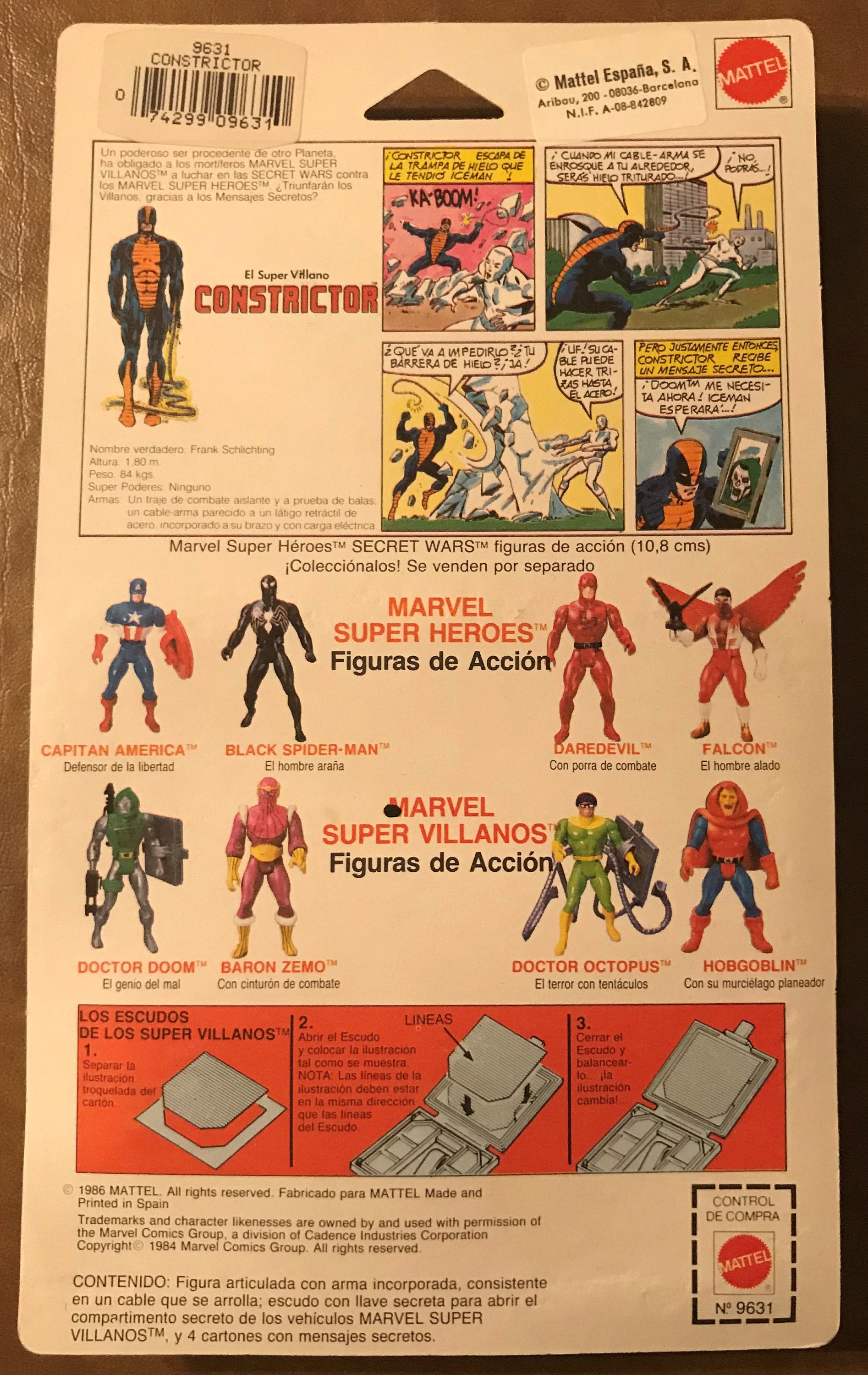 Secret Wars Constrictor 1986 Rare Vintage Original Toy Marvel X-men ...