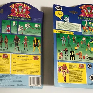Captain Planet and Captain Pollution Rare Vintage Original Toys From ...