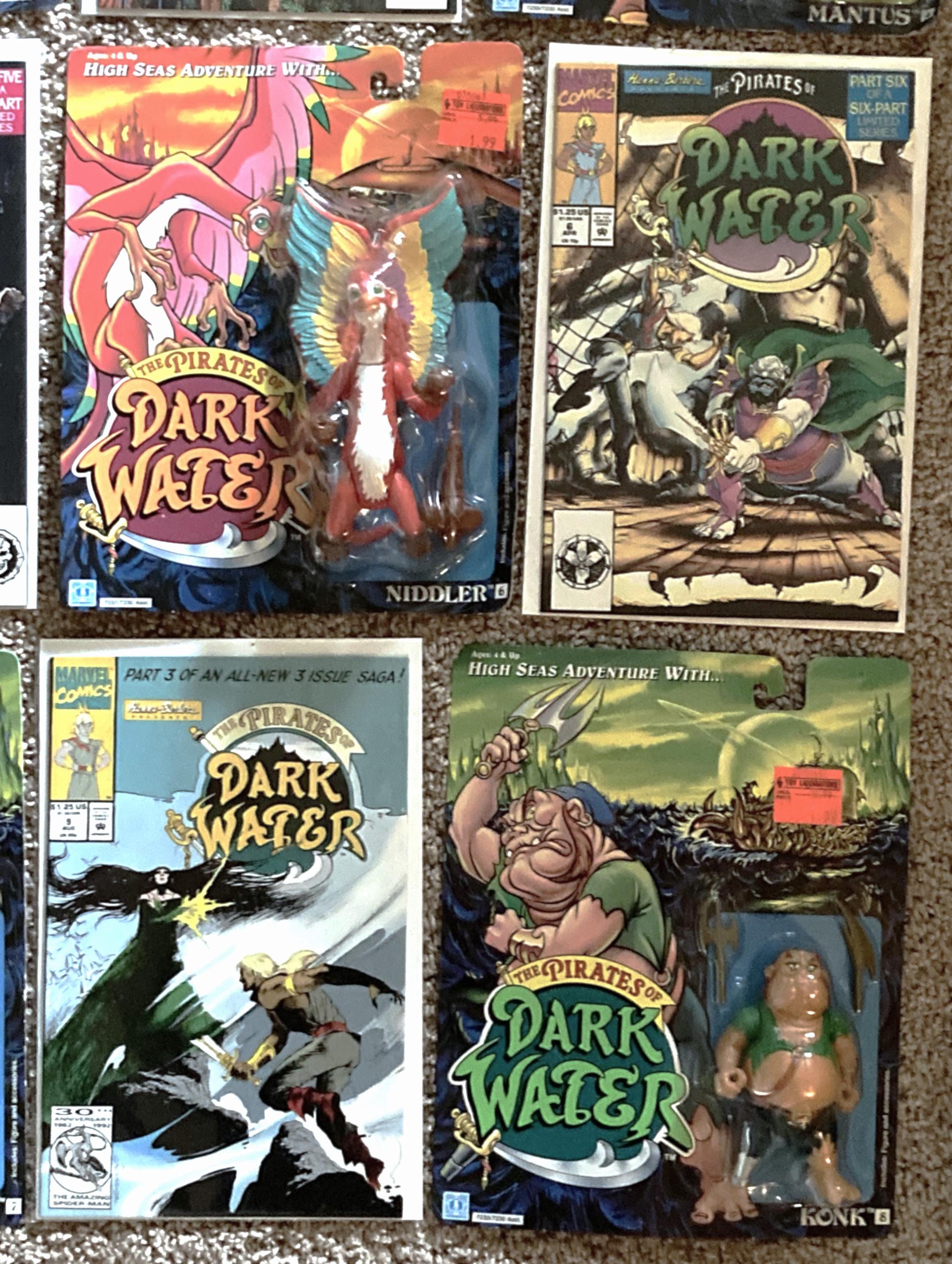 Vintage Pirates of the Dark Water Complete Set of Toys (8ea) & Comics ...