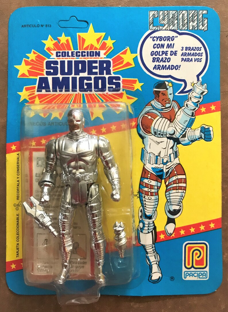 Super Powers Cyborg Foreign Variant Argentina Rare Pacipa | Etsy