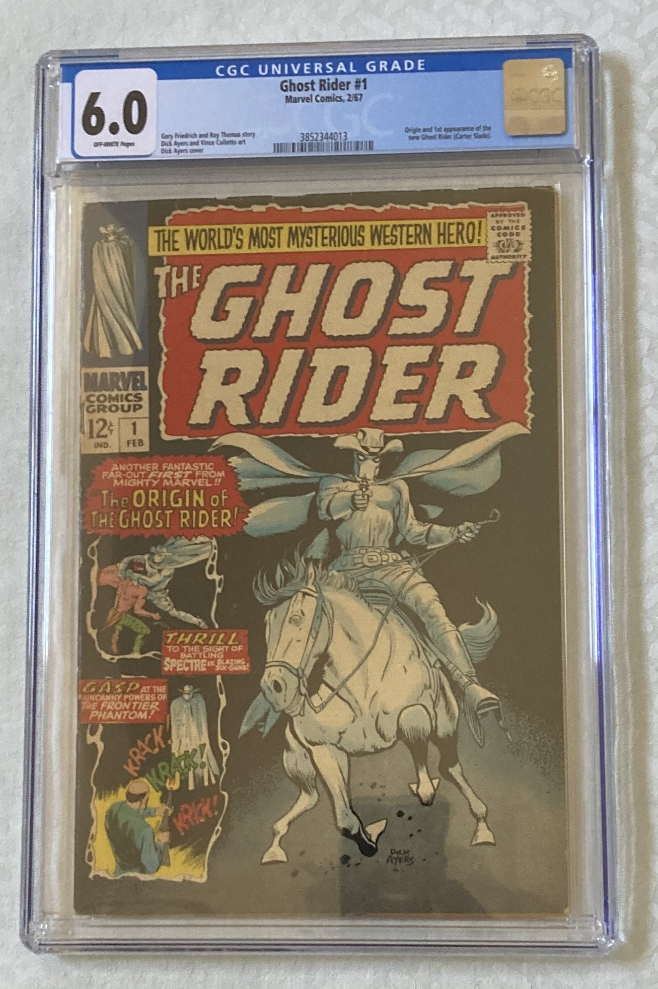 Ghost Rider 1 Comic From 1967 | CGC 6.0, First Appearance of Carter ...