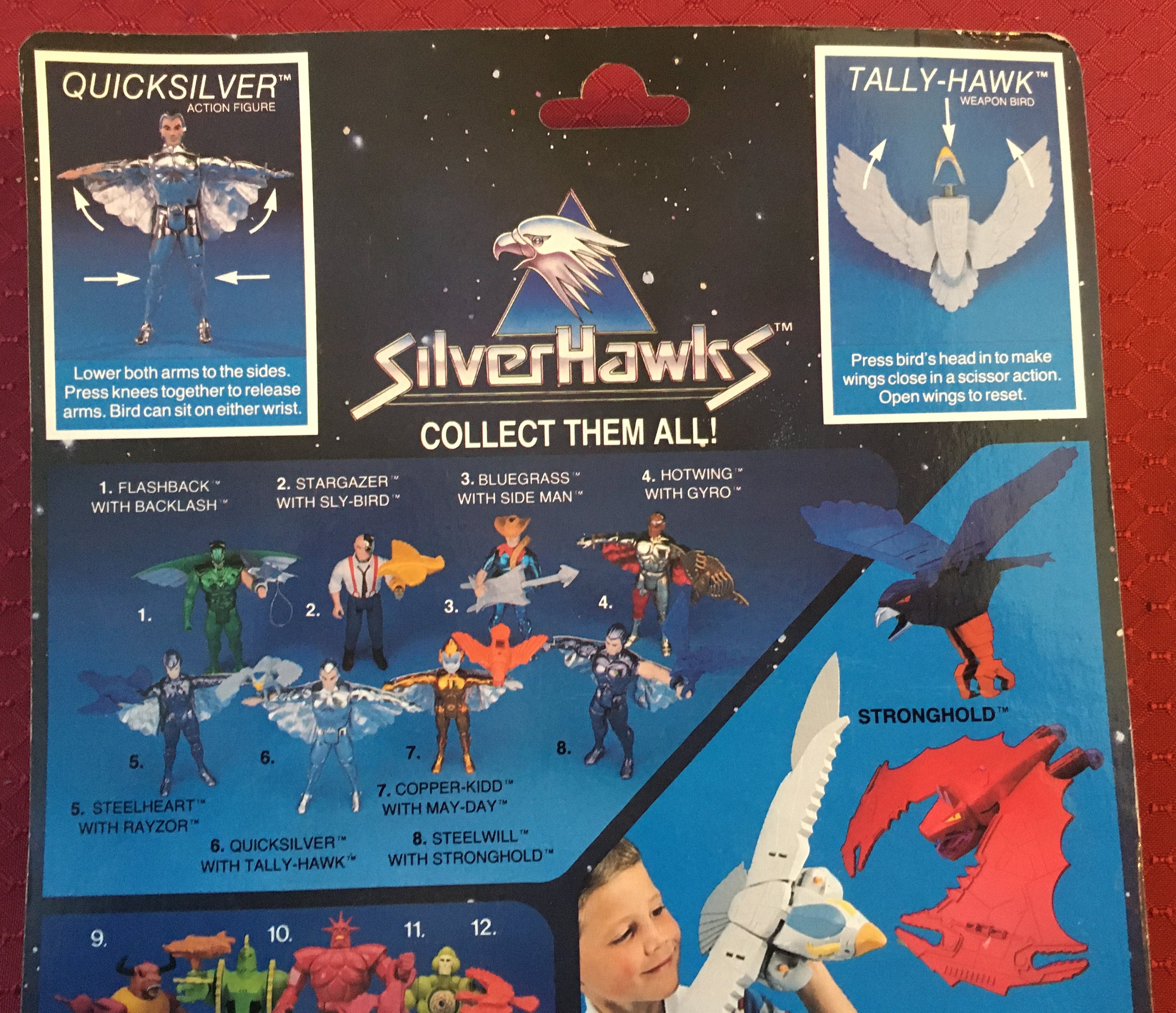 Silverhawks Quicksilver With Tally-hawk 1986 100% Complete Vintage ...