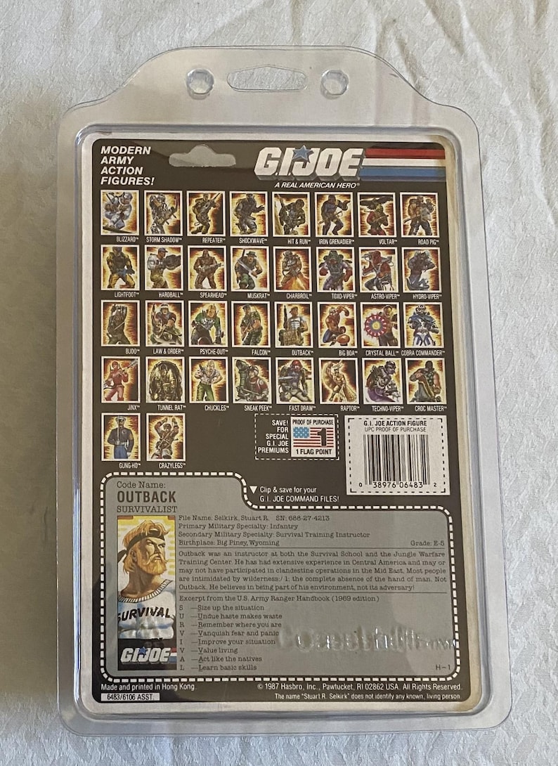 GI Joe ARAH CUSTOM Tiger Force Outback Toy With Collage Art Case ...