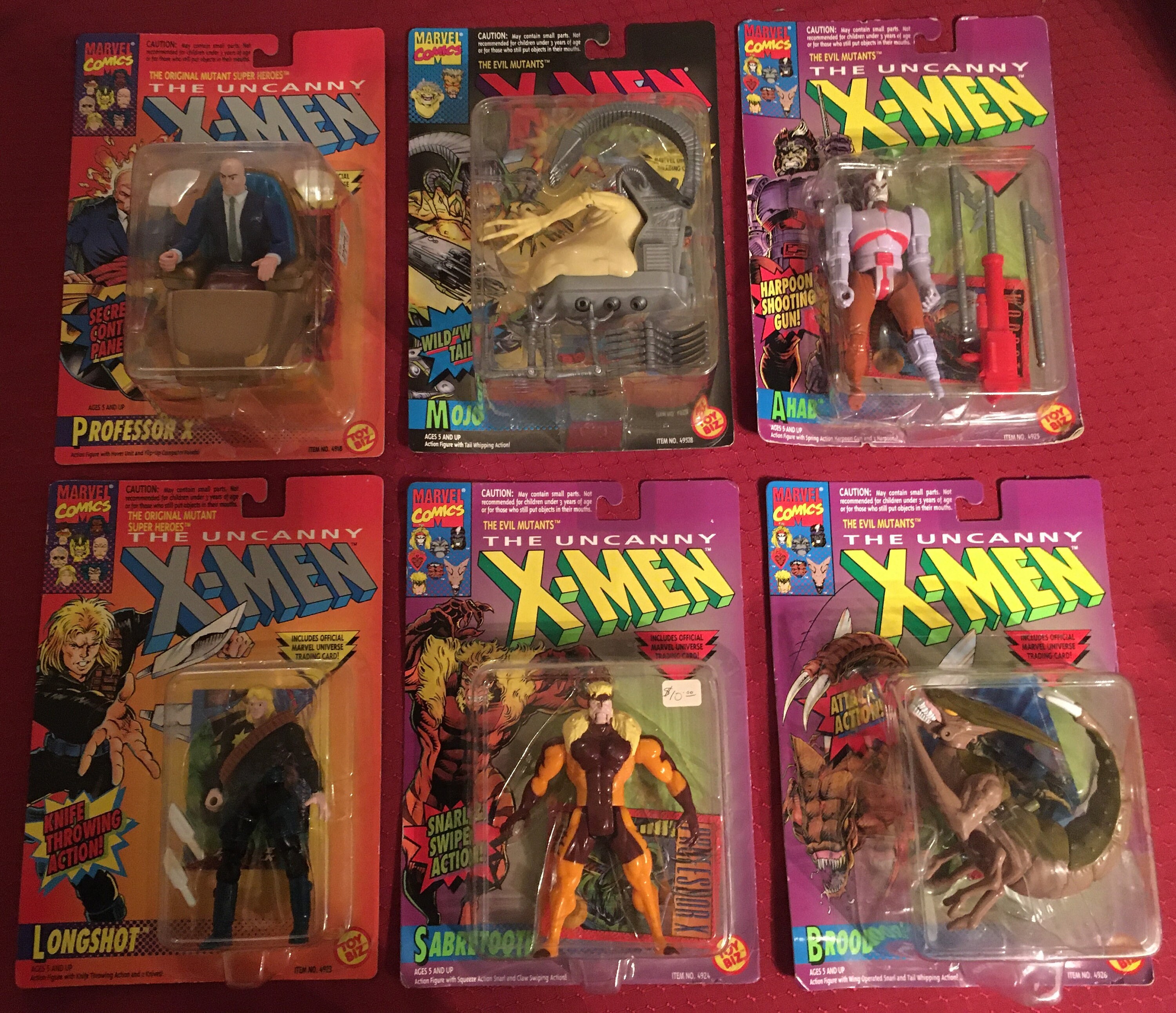 Uncanny X-men 1993 Series (6ea) | Brood, Sabretooth, Longshot, Ahab ...