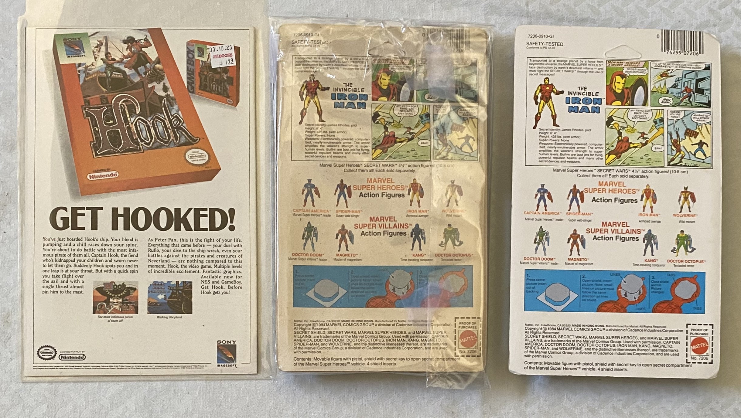 Avengers Custom Set (3ea) | Classic Iron Man Toy From 1984, Custom War ...