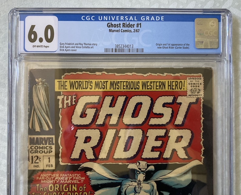 Ghost Rider 1 Comic From 1967 | CGC 6.0, First Appearance of Carter ...