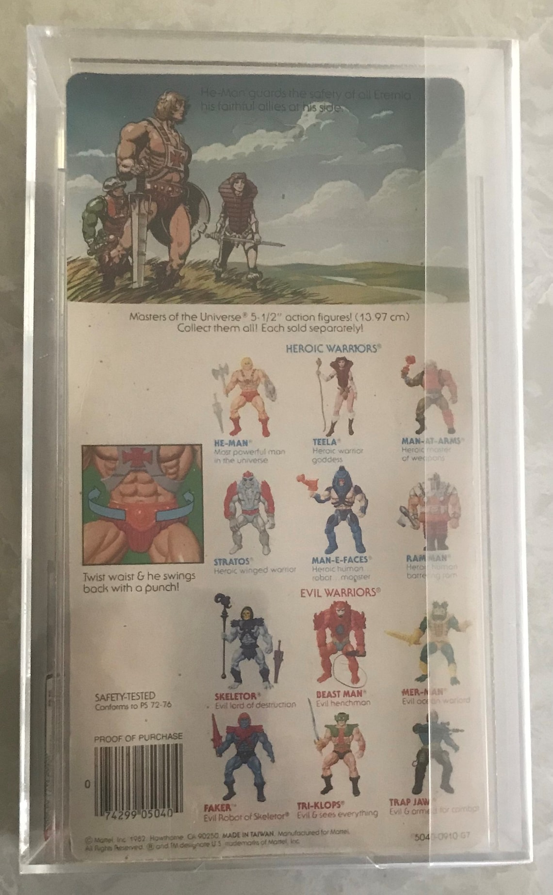 Original He-man Masters of the Universe 1983 Version 1 MOTU AFA Graded ...