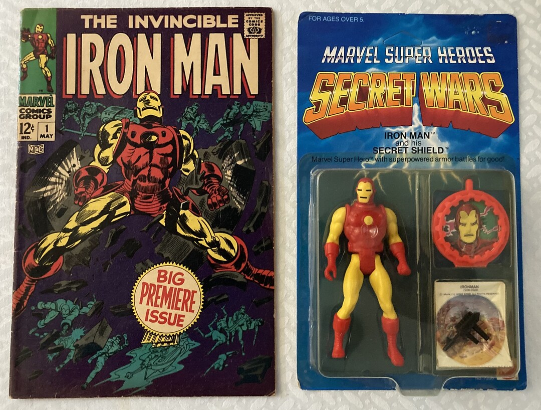 Vintage Iron Man (set of 2ea) | Secret Wars Iron Man Toy From 1984 ...