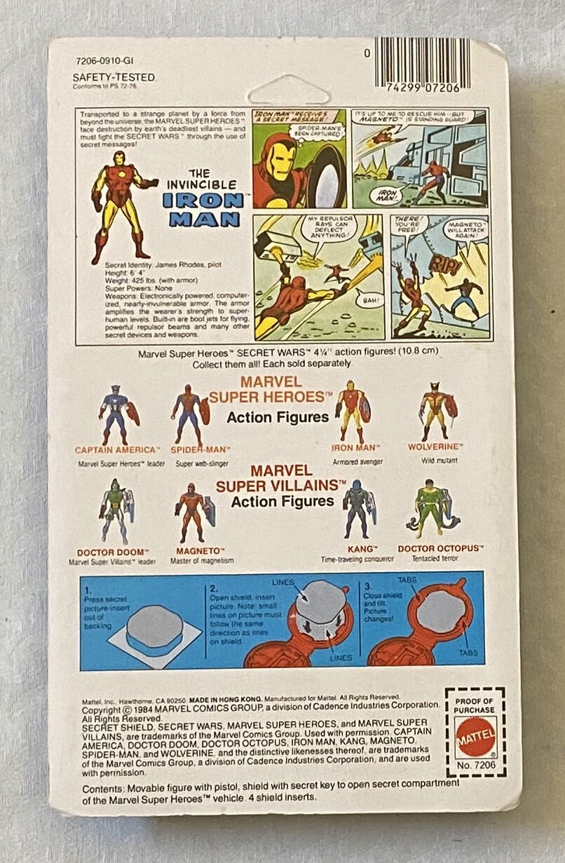 Avengers Custom Set 3ea Classic Iron Man Toy From 1984, Custom War ...