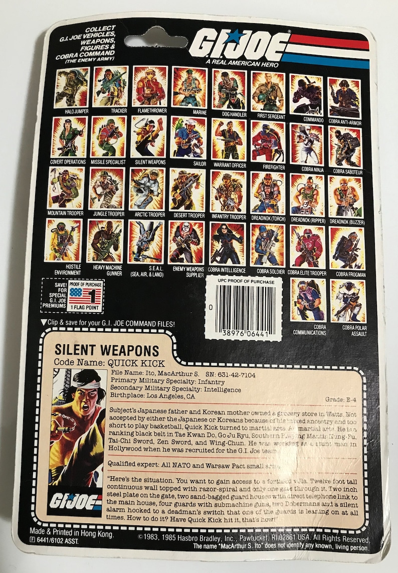 GI Joe Quick Kick Variants | Set of 2ea - Etsy
