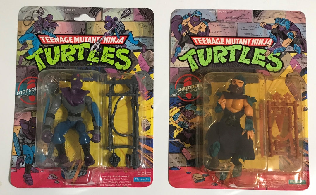 Teenage Mutant Ninja Turtles Vintage Original TMNT 1980's Set of (2ea ...