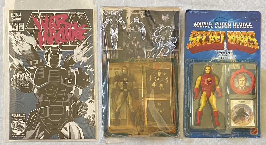 Avengers Custom Set (3ea) | Classic Iron Man Toy From 1984, Custom War ...