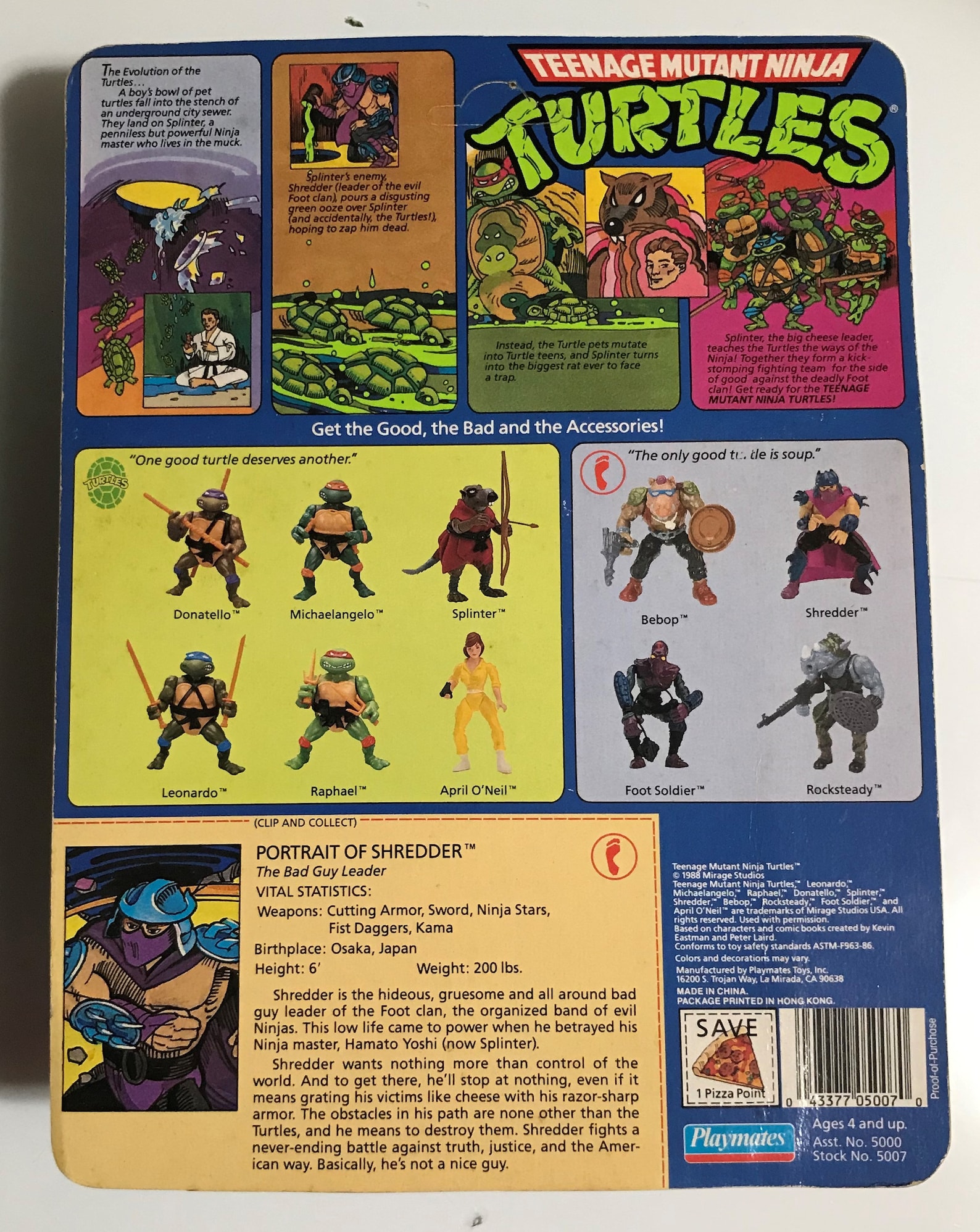 Teenage Mutant Ninja Turtles Vintage Original TMNT 1980's Set of (2ea ...