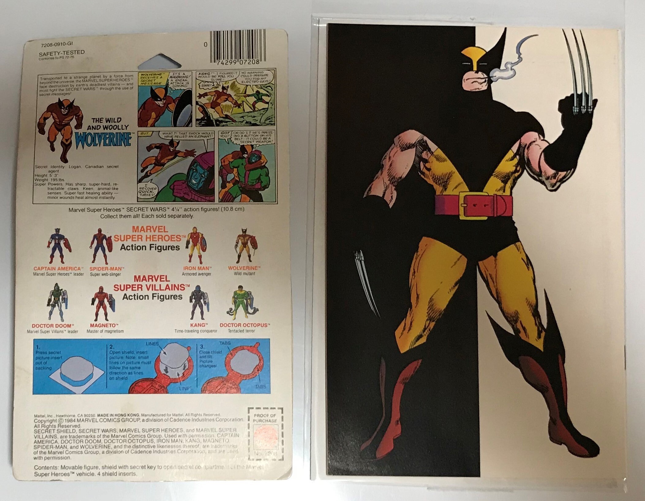 Set of (2) | Secret Wars Wolverine W/ Silver Claws Toy 1984 + Wolverine ...