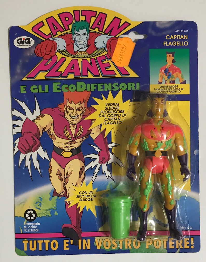 Captain Planet and Captain Pollution Rare Vintage Original Toys From ...