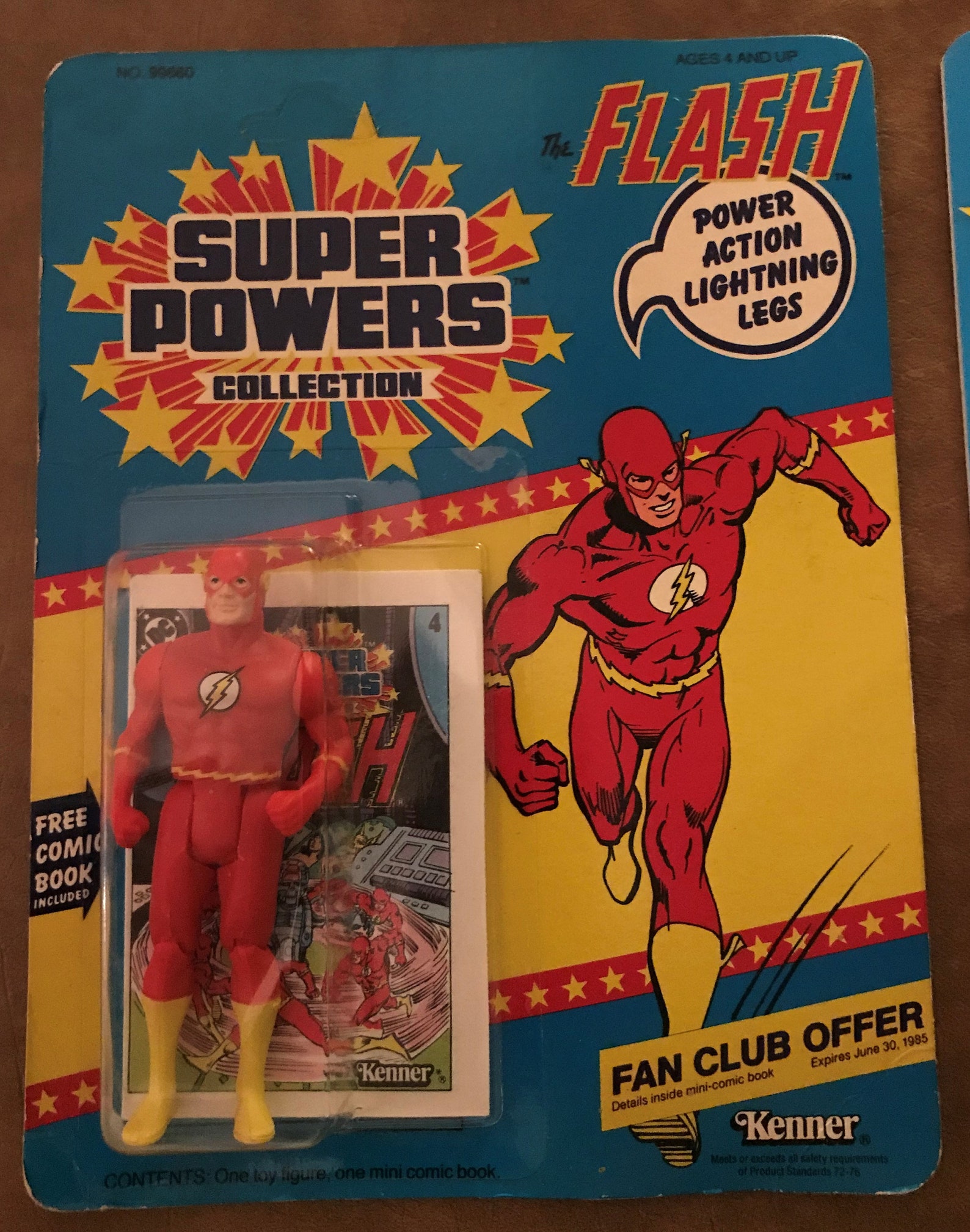 Kenner Super Powers 12-back Flash + Custom Captain Cold, Inspired by ...