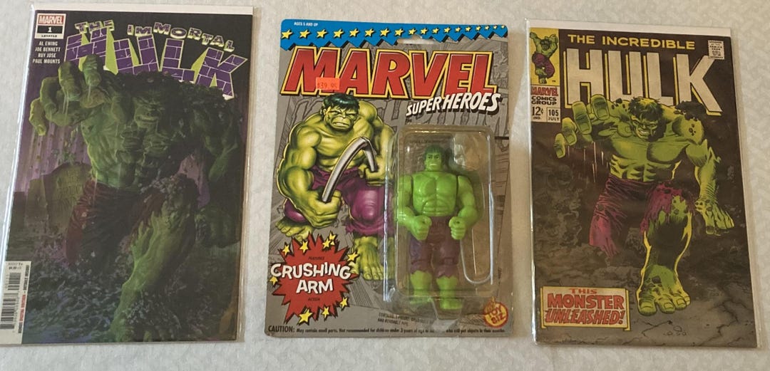 Incredible Hulk (set of 3) | Incredible Hulk #105 Comic 1968 + Marvel ...