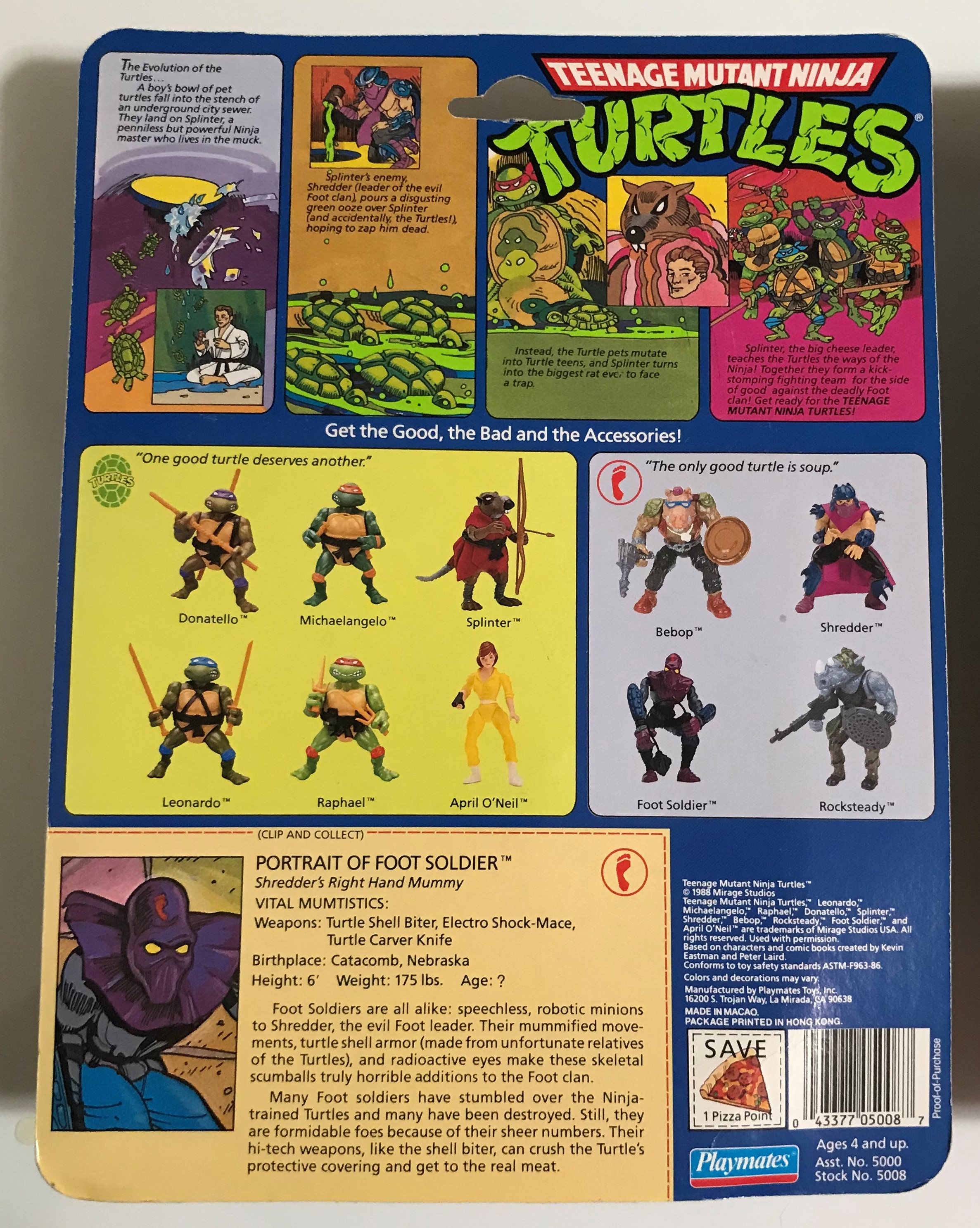 Teenage Mutant Ninja Turtles Vintage Original TMNT 1980's Set of (2ea ...