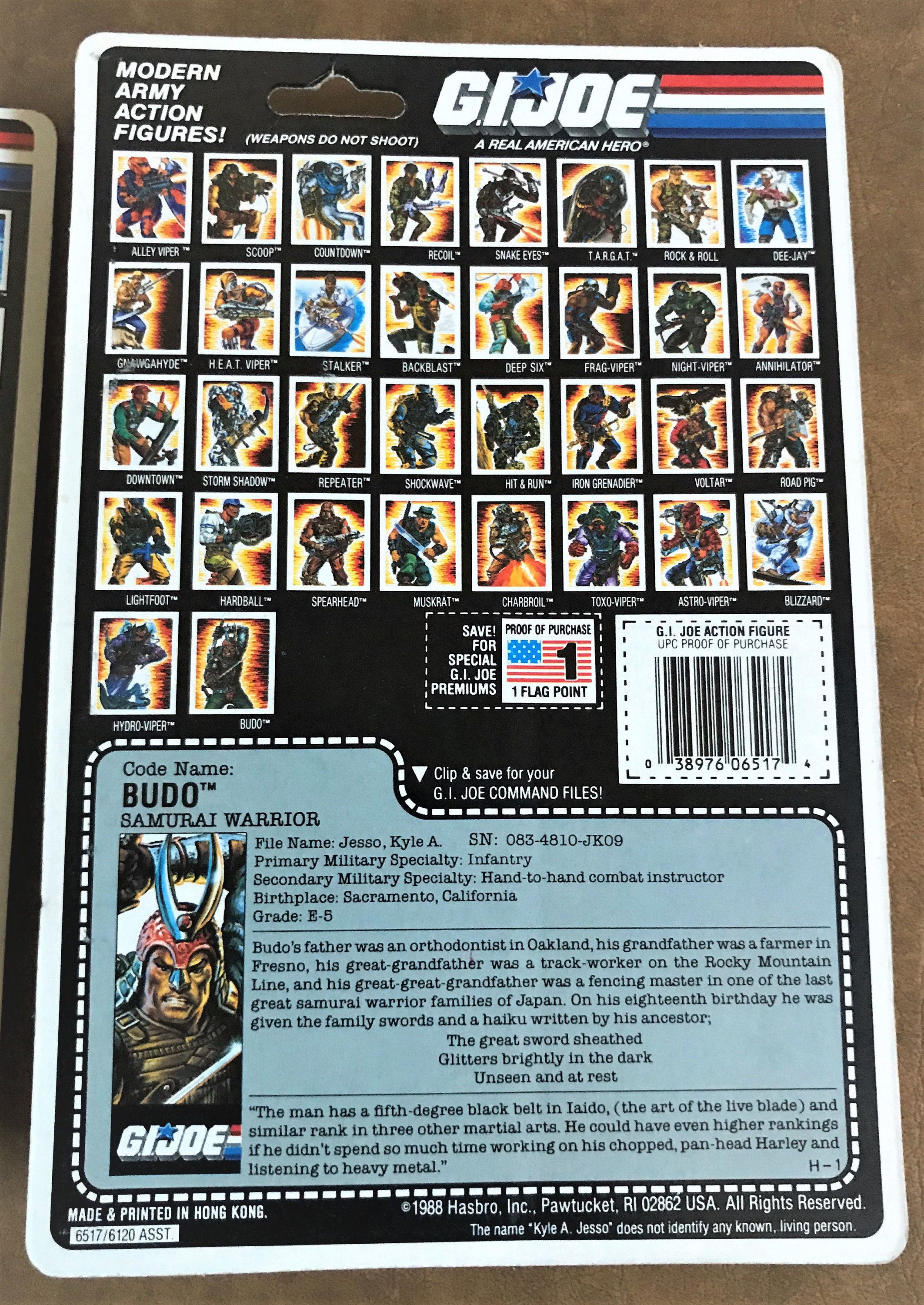 GI Joe A Real American Hero 1988 Budo and 1988 Night Viper: Both Are ...