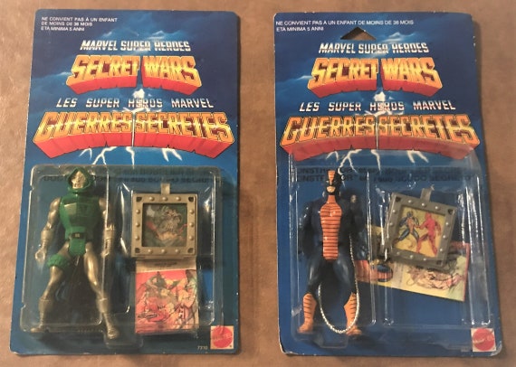 Secret Wars Constrictor and Dr. Doom 1984 Rare Vintage Original Sealed Toys Marvel French Variant Etsy Australia