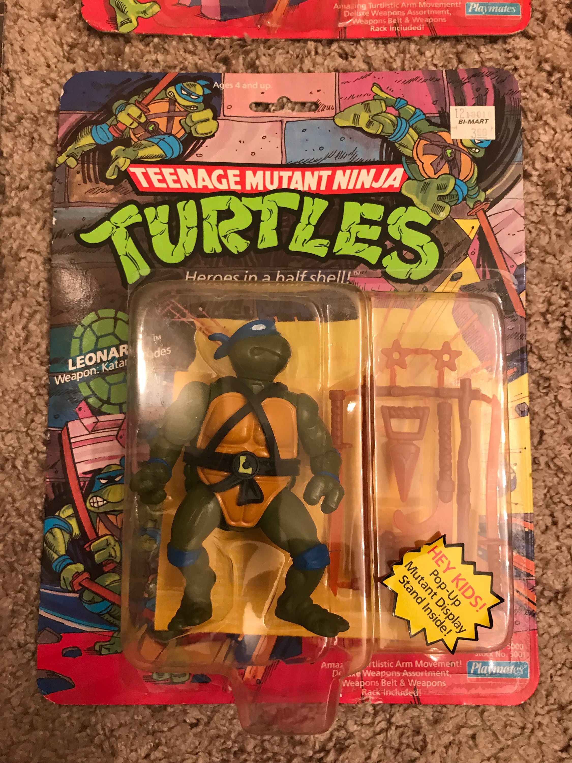 Set of (5) Teenage Mutant Ninja Turtles TMNT Vintage Original Toys 1988 ...