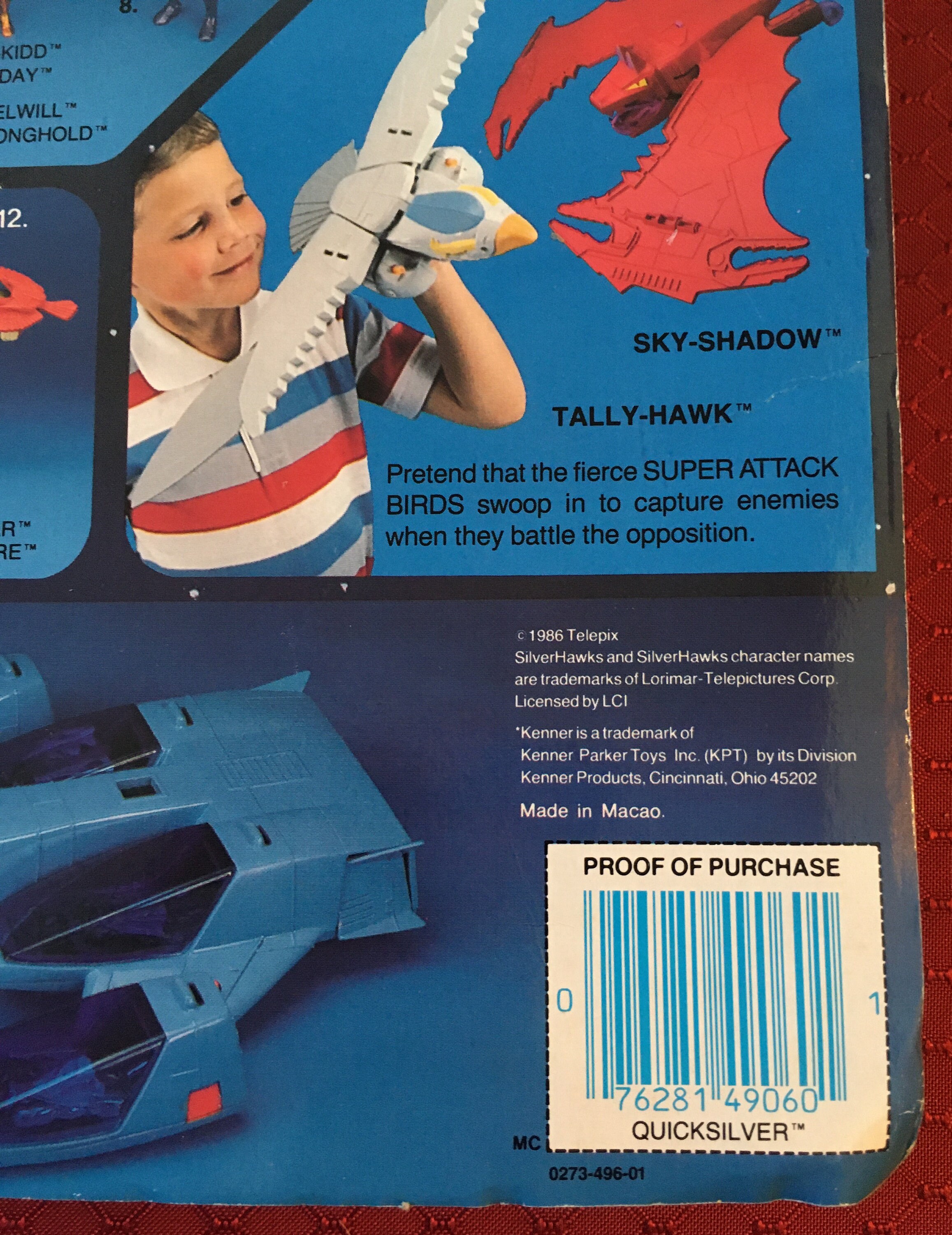 Silverhawks Quicksilver With Tally-hawk 1986 100% Complete Vintage ...