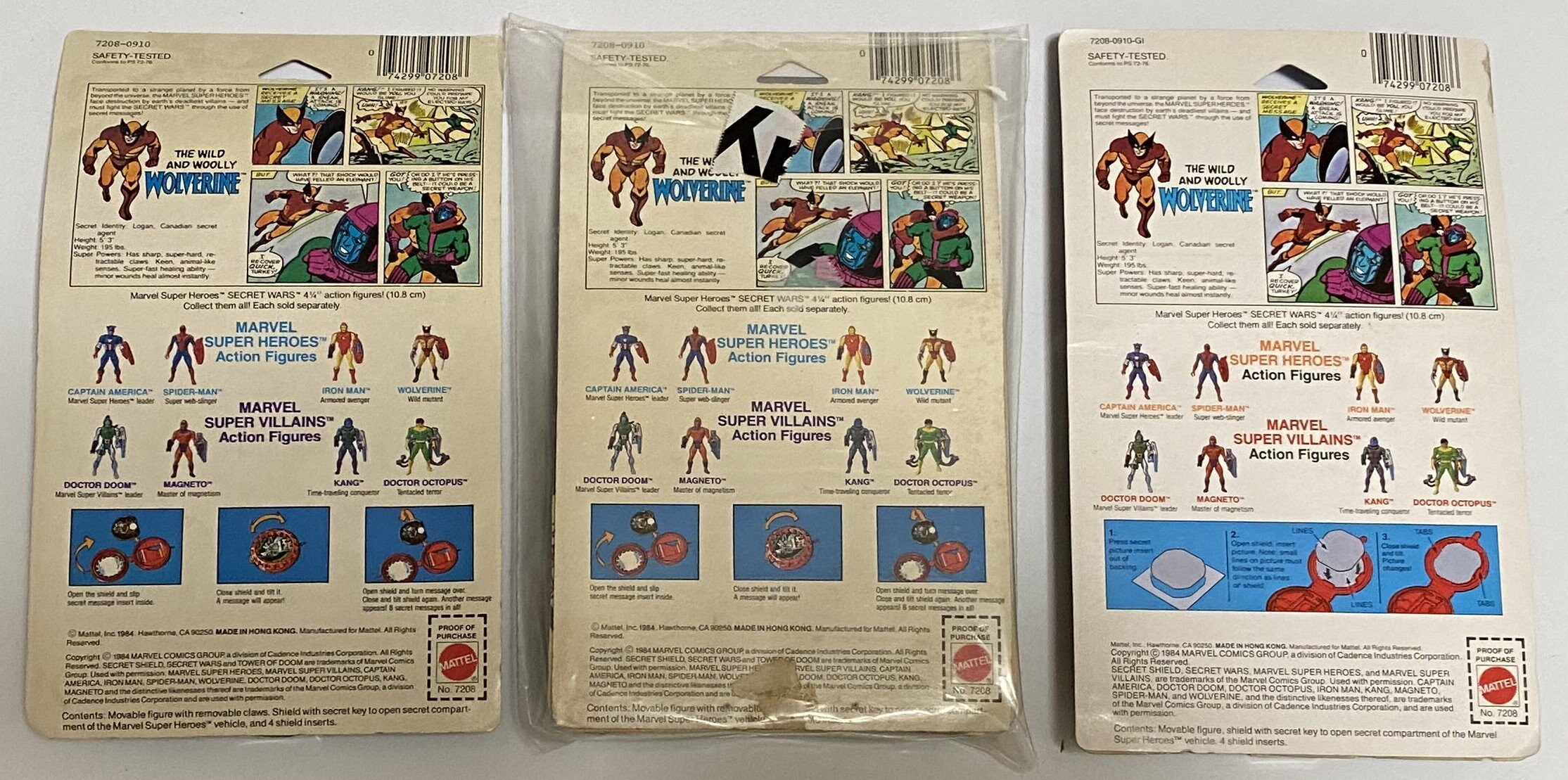 Marvel Secret Wars Wolverine Custom Set (3ea) | Rare Black Claws ...