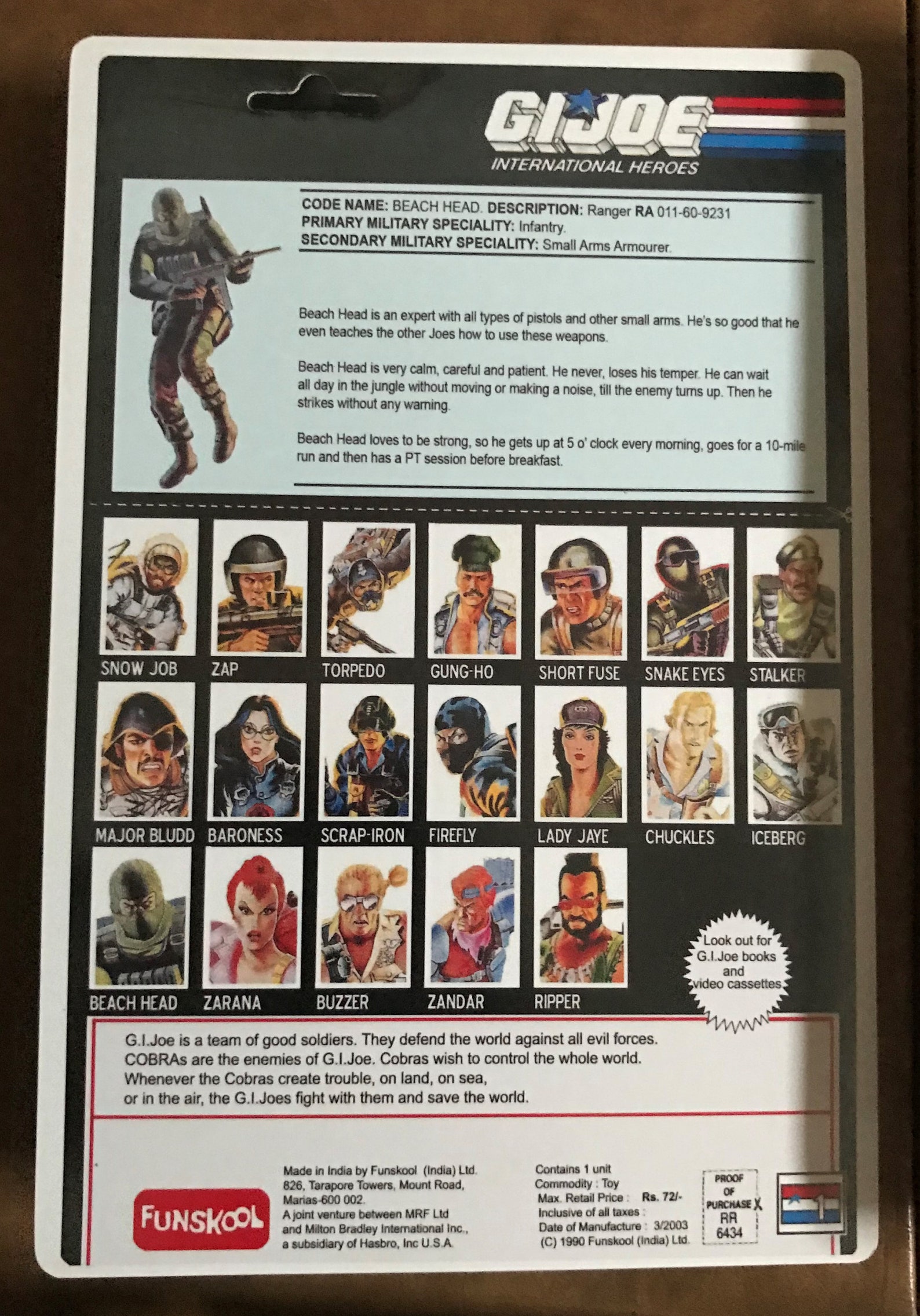 GI Joe Beach Head Variants Set of 4ea - Etsy