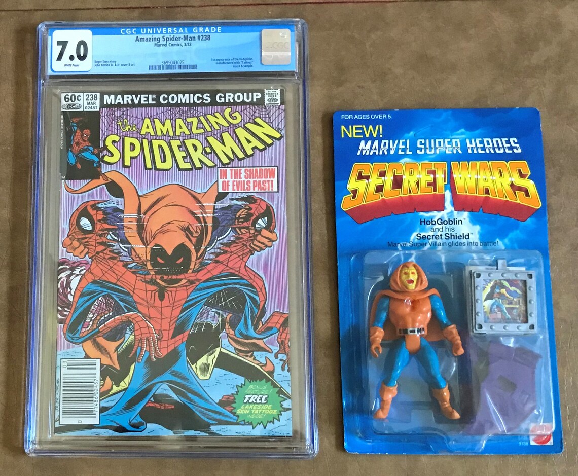 Secret Wars Hobgoblin 1984 + Amazing Spider-man 238 Comic First ...