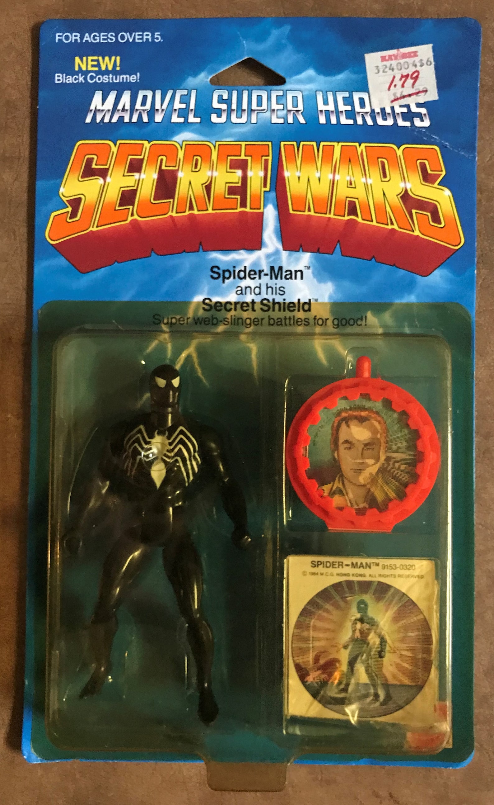 Set of (2) | Secret Wars Spider-man Black Costume Toy 1984 ...