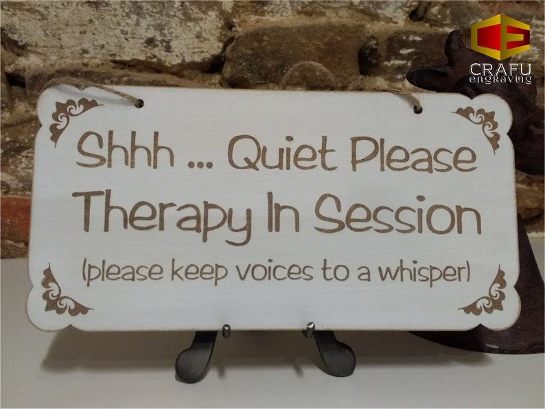 Therapy In Session Sign Shh Quiet Please Sign Therapy Door | Etsy