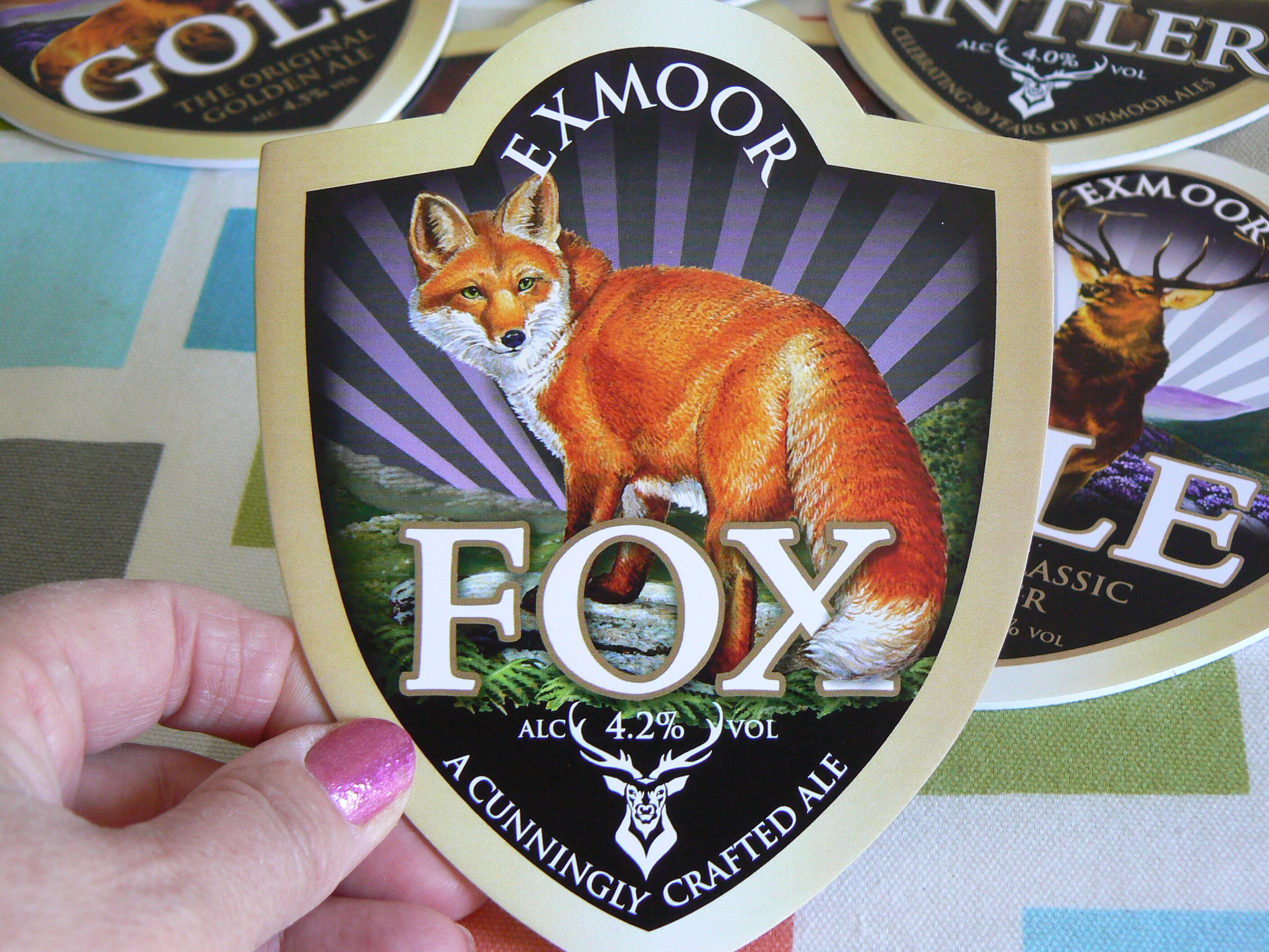 Set of Six Ale Handle Badges From the Exmoor Brewery Each - Etsy UK