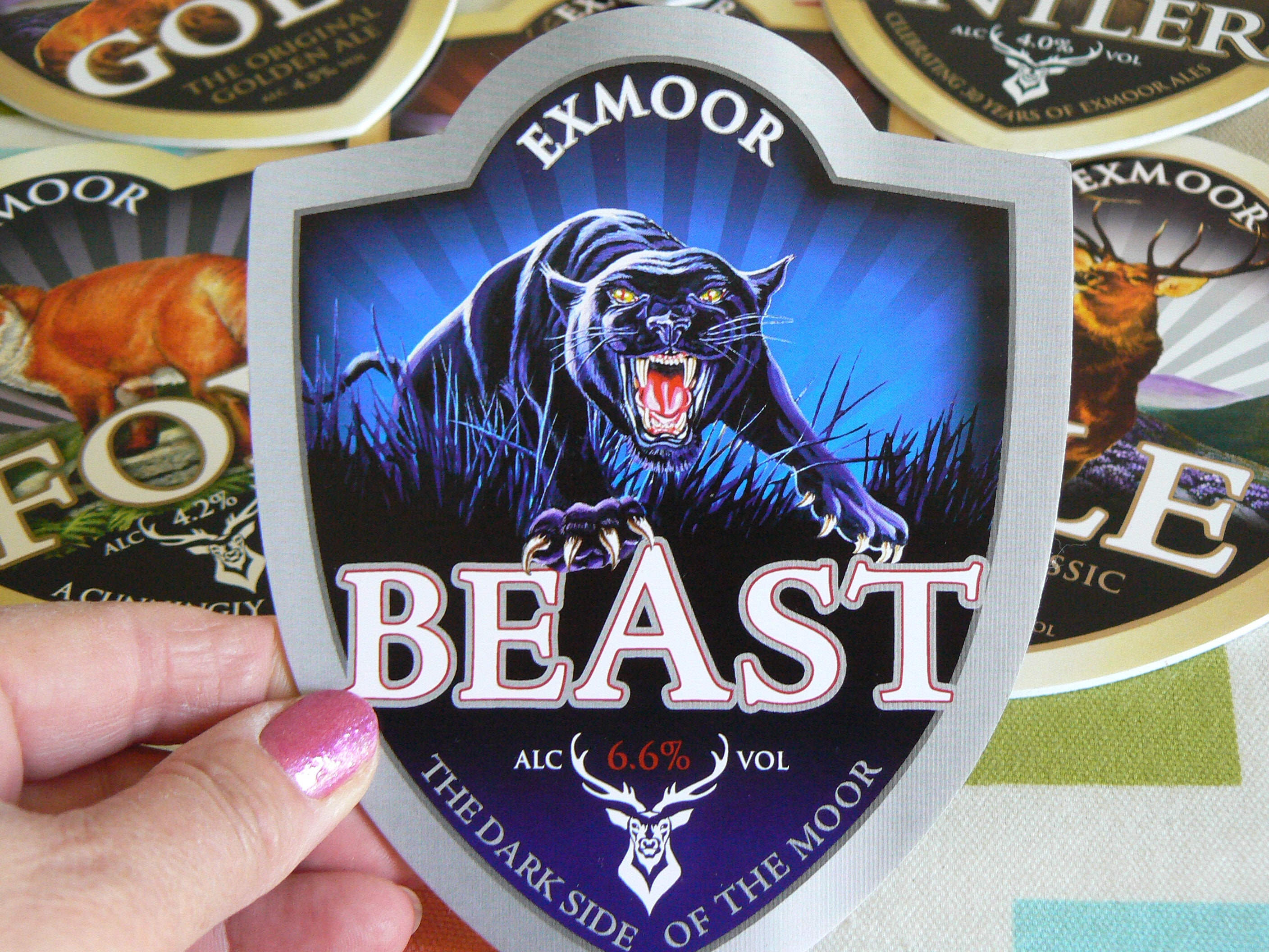 Set of Six Ale Handle Badges From the Exmoor Brewery Each - Etsy UK