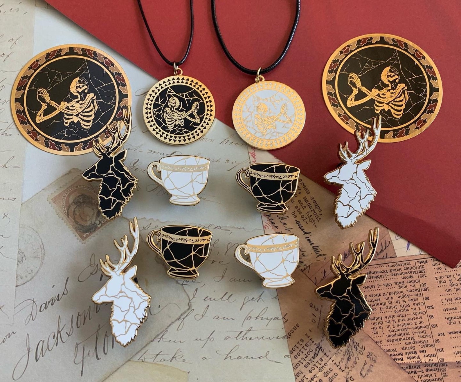 OPAQUE KINTSUGI Moth Silence of the Lambs Hannibal Hannigram Enamel ...