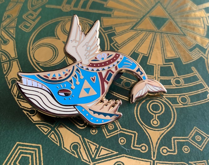 Classic Blue Wind Fish Legend of Zelda Hard Enamel Lapel Pin - Etsy