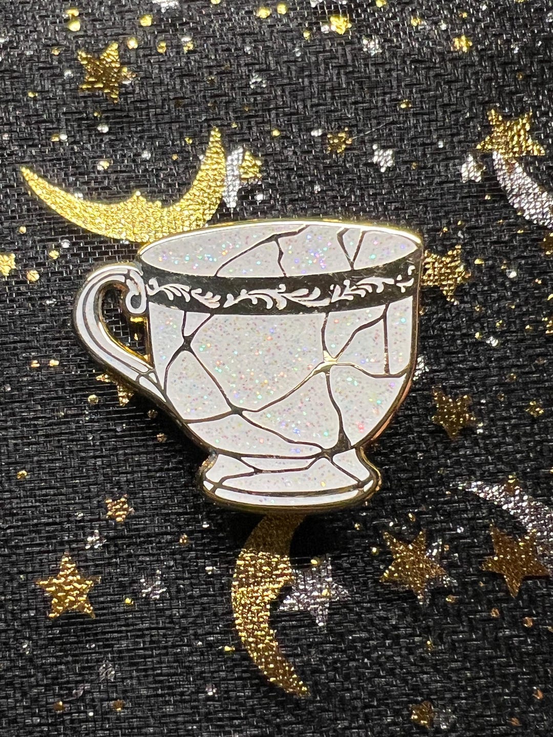 Limited WHITE GLITTER Kintsugi Cup Teacup Hannibal Hannigram Hard ...