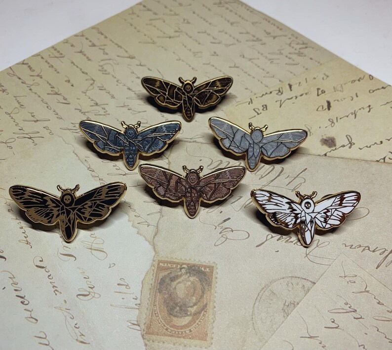 OPAQUE KINTSUGI Moth Silence of the Lambs Hannibal Hannigram Enamel ...