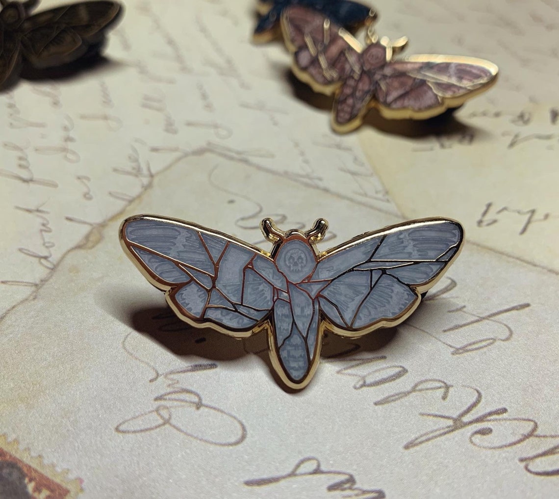 LAYERED KINTSUGI Moth Silence of the Lambs Hannibal Hannigram - Etsy