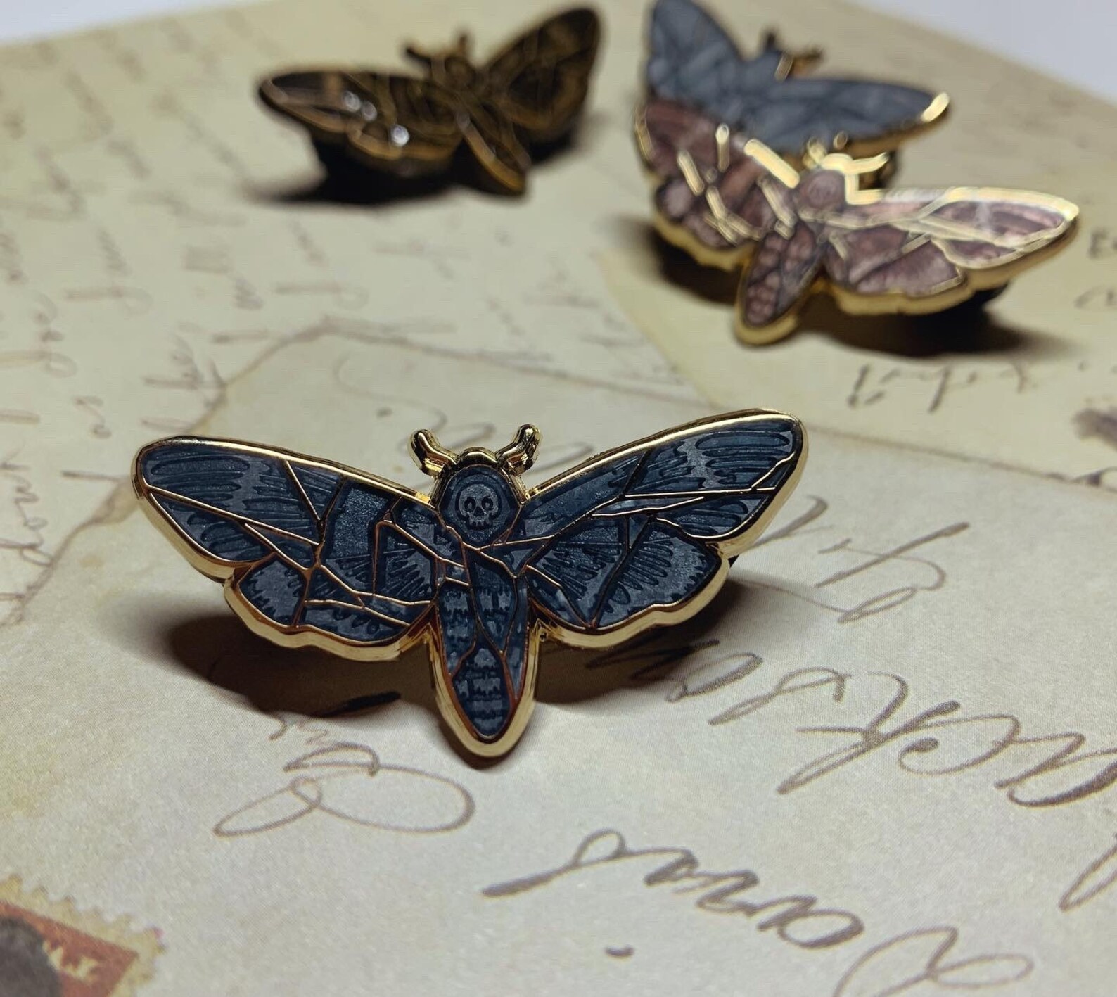 LAYERED KINTSUGI Moth Silence of the Lambs Hannibal Hannigram - Etsy