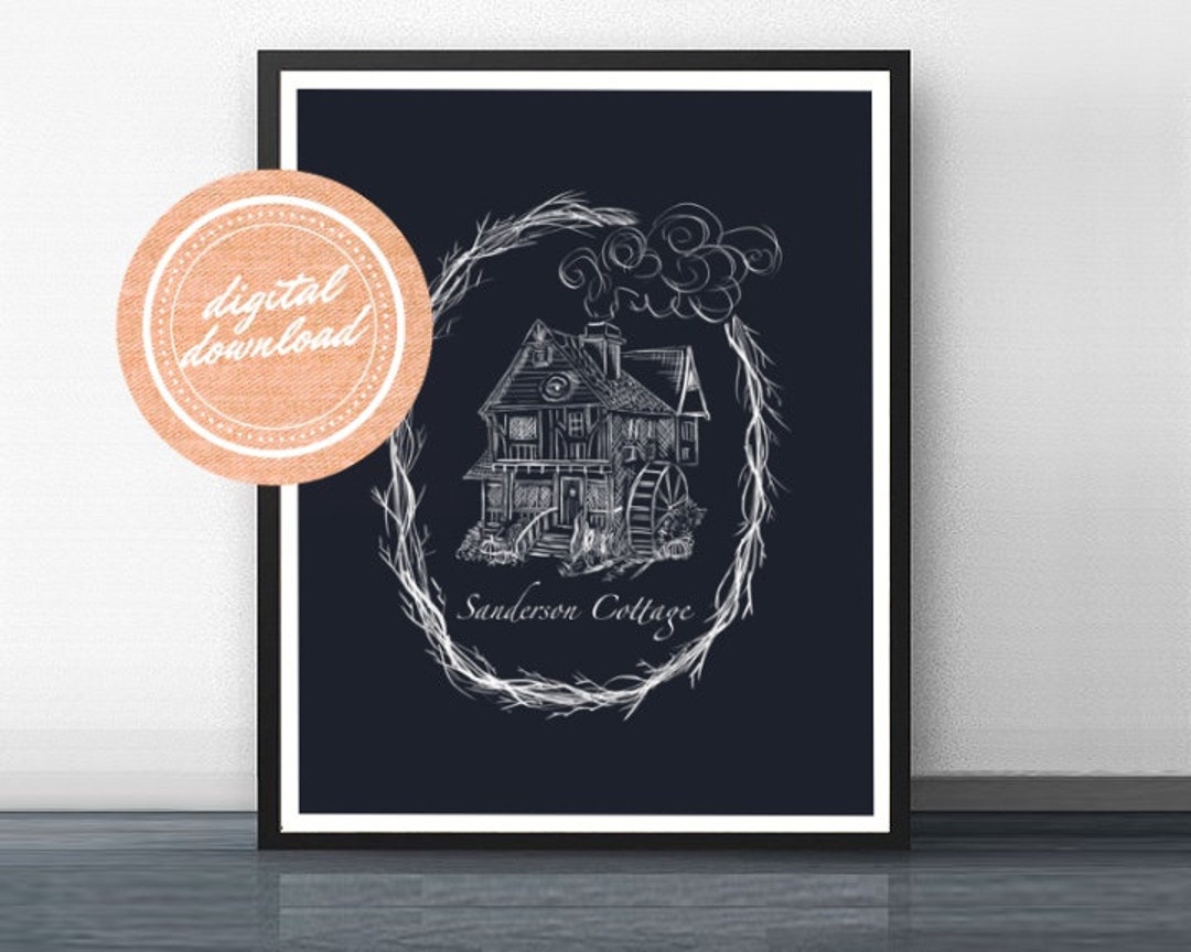 SANDERSON COTTAGE - Digital Download, Inspired by Hocus Pocus, Gift ...