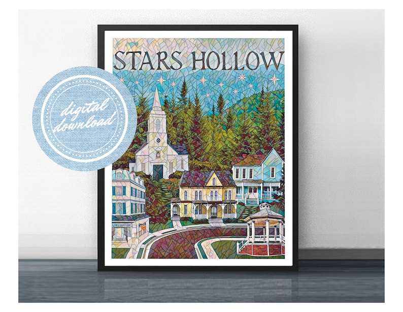 STARS HOLLOW Inspired by Gilmore Girls, Digital Download, Gift Under 20 ...