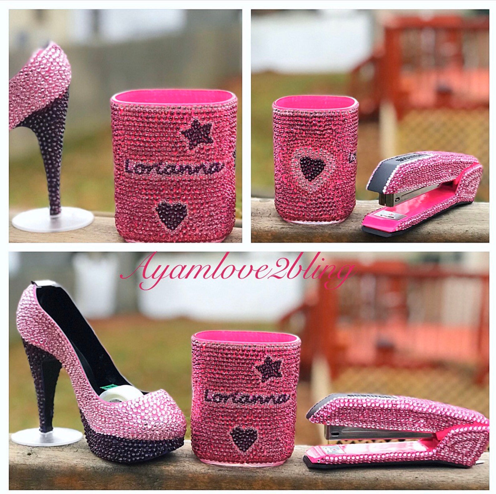 Bling Desk Set - Etsy